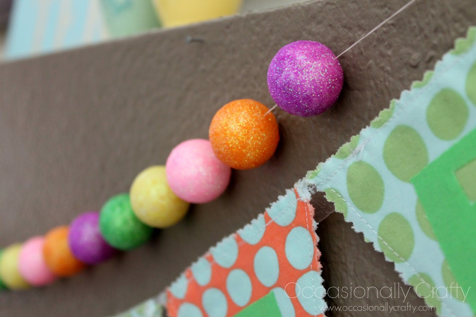 Simple Spring Garland | Occasionally Crafty: Simple Spring Garland