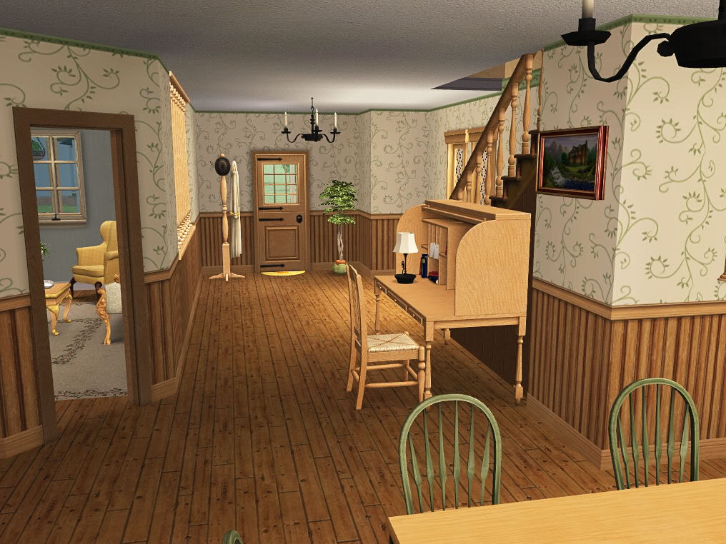 Twoflower's Sims 2 Lots: Hearty Home - a requested Maxis makeover