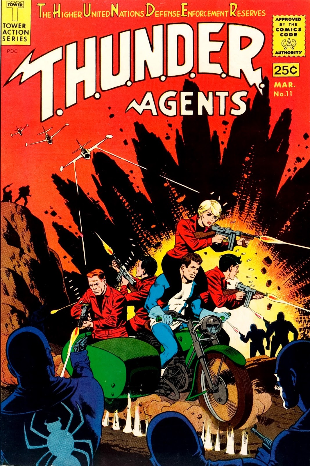 Cap'n's Comics: Thunder Agents #11 Cover by Wally Wood