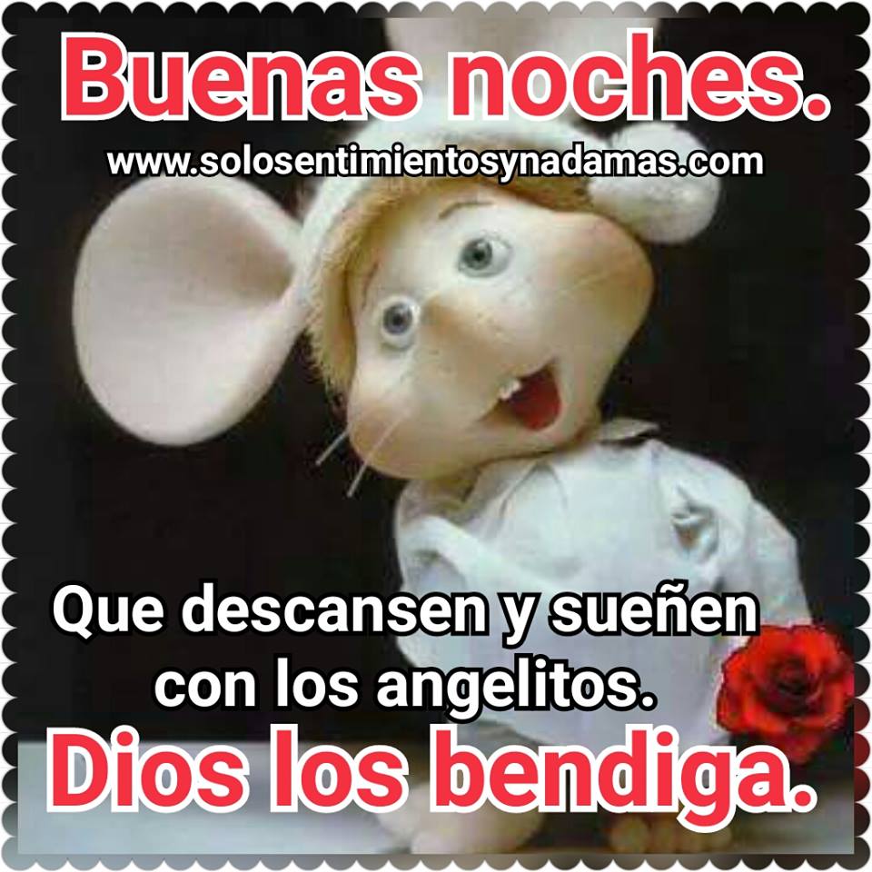 Buenas noches. Que descansen y sueñen con los angelitos. - Solo ...