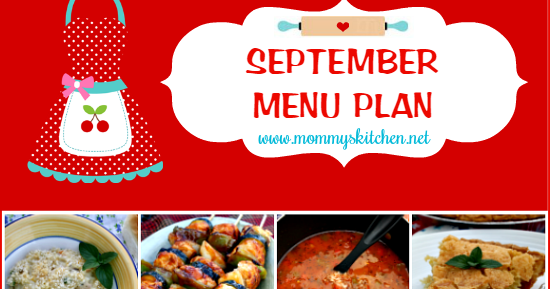 September Menu - Menu Plan Monthly — Mommy's Kitchen