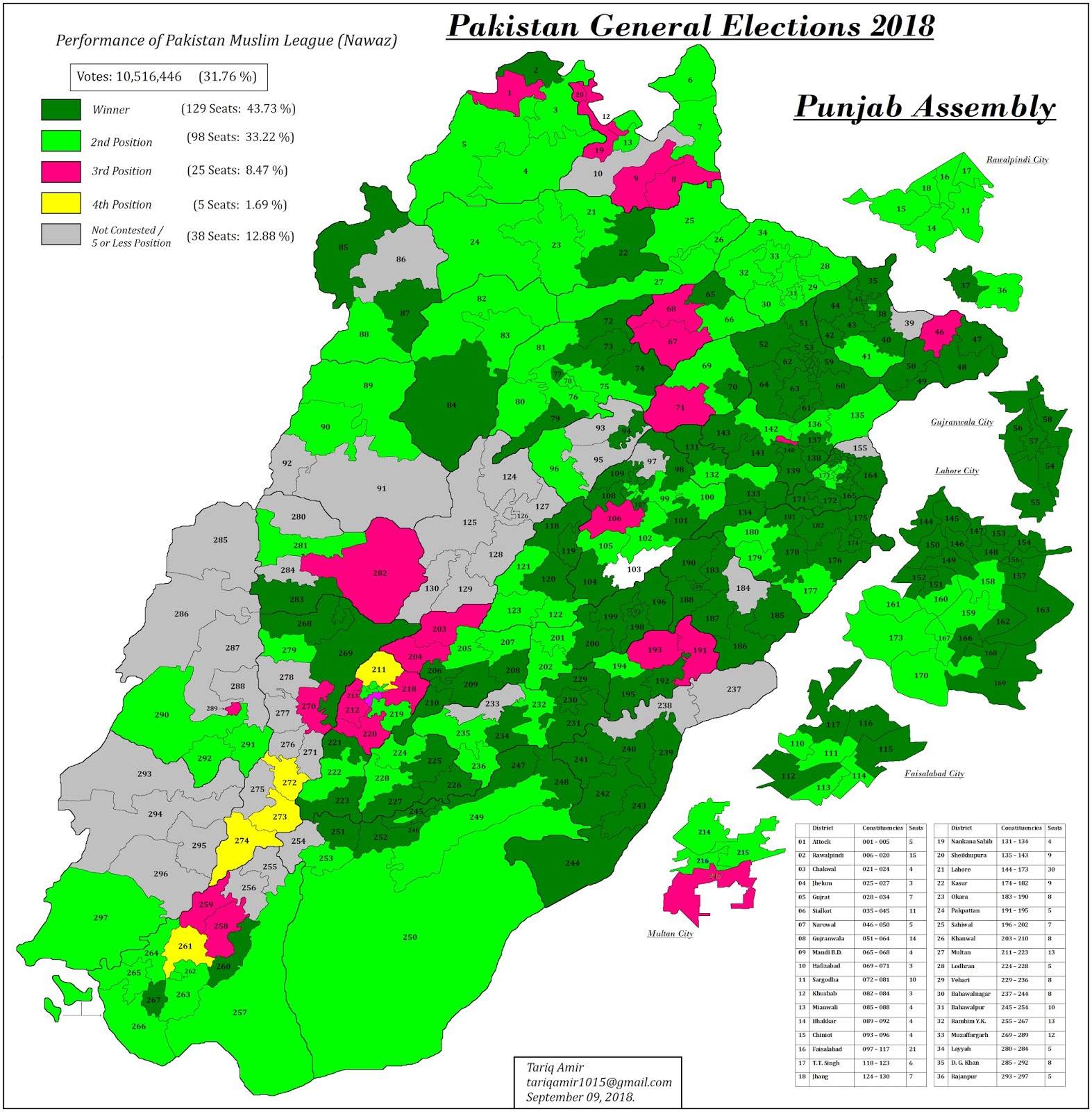 Pakistan Geotagging: 087 - Pakistan Elections 2018 - Punjab Assembly
