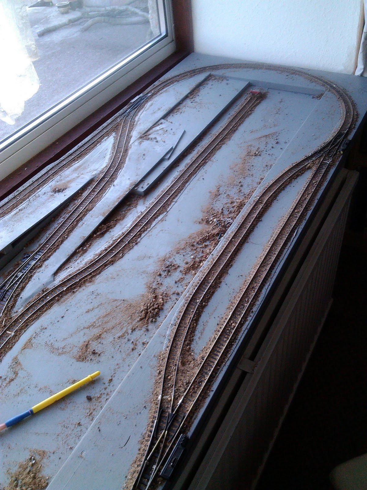 Minis and models: Ballasting model railway track