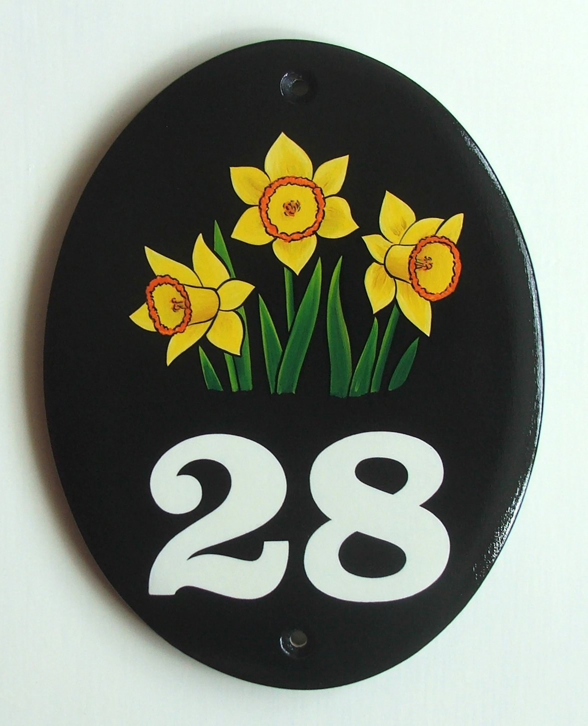 Hand Painted House Signs by Ceramic Art: House Sign with Barn Owls and ...