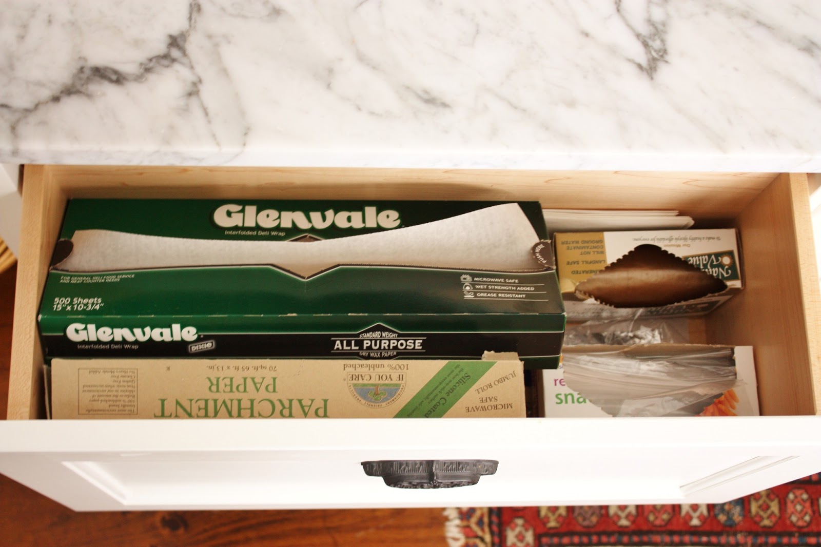 for the love of a house: kitchen drawers- the island