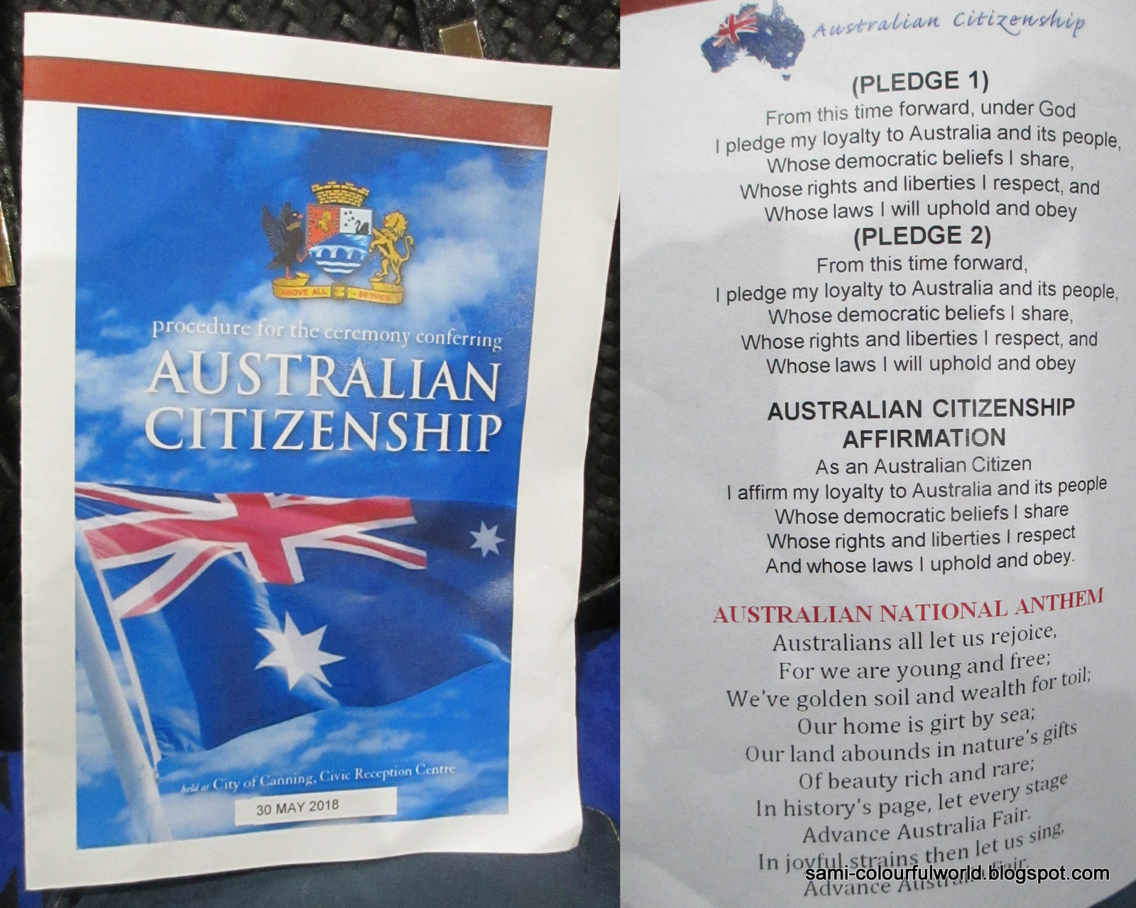 COLOURFULWORLD: I am Australian