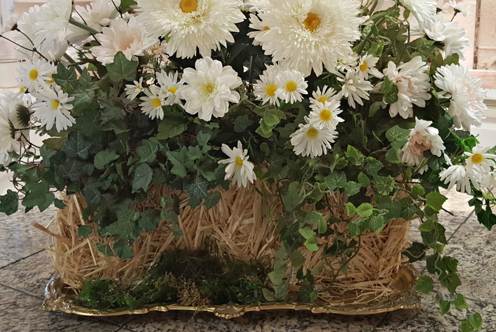 Penny's Vintage Home: Floral Design using a Hay Bale for the Container