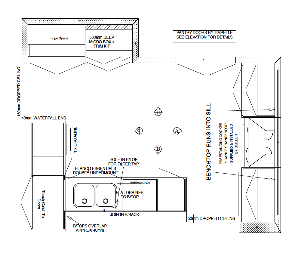 Le Voyage du Château de la Milburn: Kitchen Drawings and Developer Approval