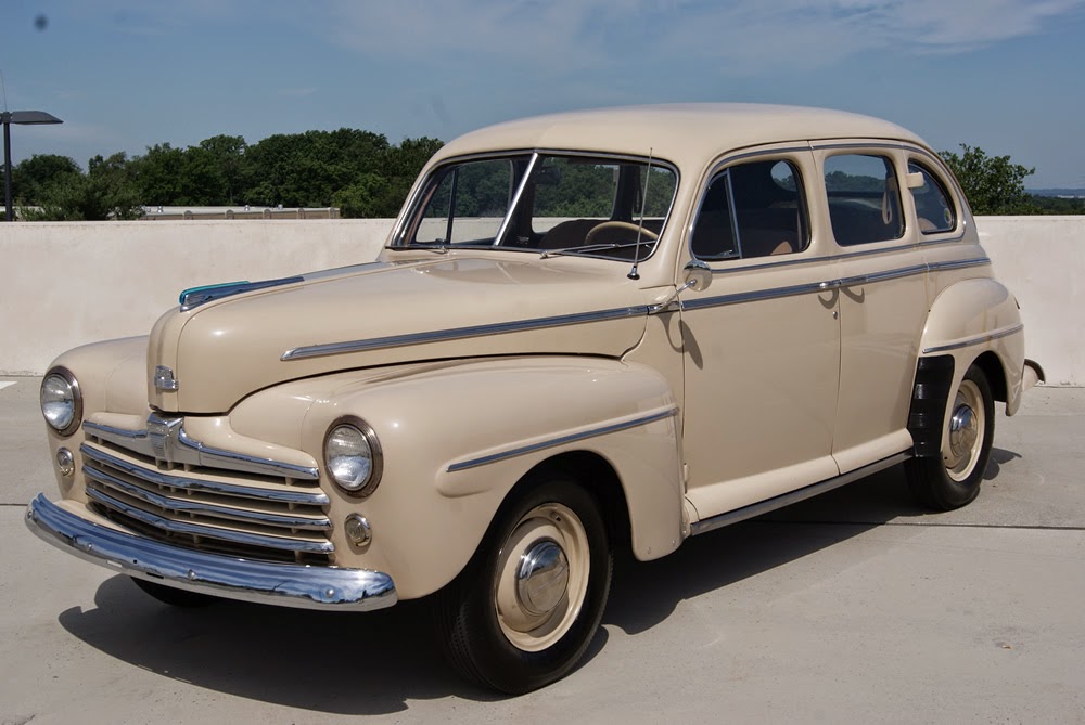 All American Classic Cars: 1947 Ford Super DeLuxe Fordor 4-Door Sedan