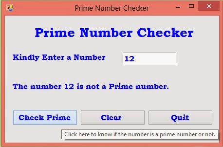 Free Programming Source Codes and Computer Programming Tutorials: Prime ...