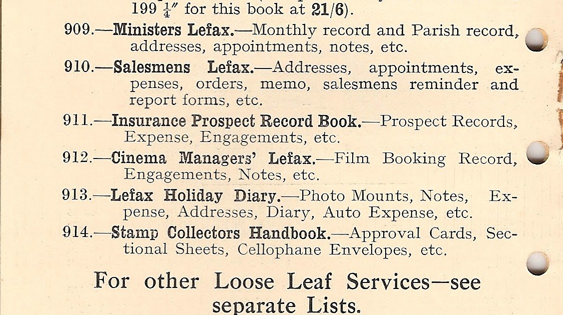 Philofaxy: Specialist Diary Inserts