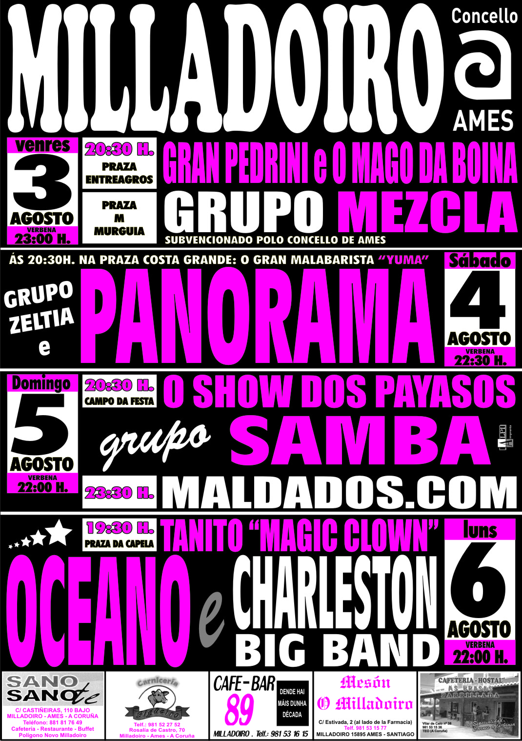 Fene.com: MILLADOIRO EN FIESTAS