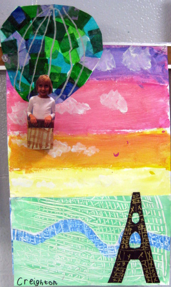 Cassie Stephens: In the Art Room: Hot Air Balloons Over Paris