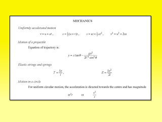 MF9 or Formula Booklet for Mathematics AS and A Level Examinations 9709 ...