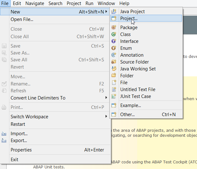 Sap Abap Central Abap Development In Eclipse Part 1