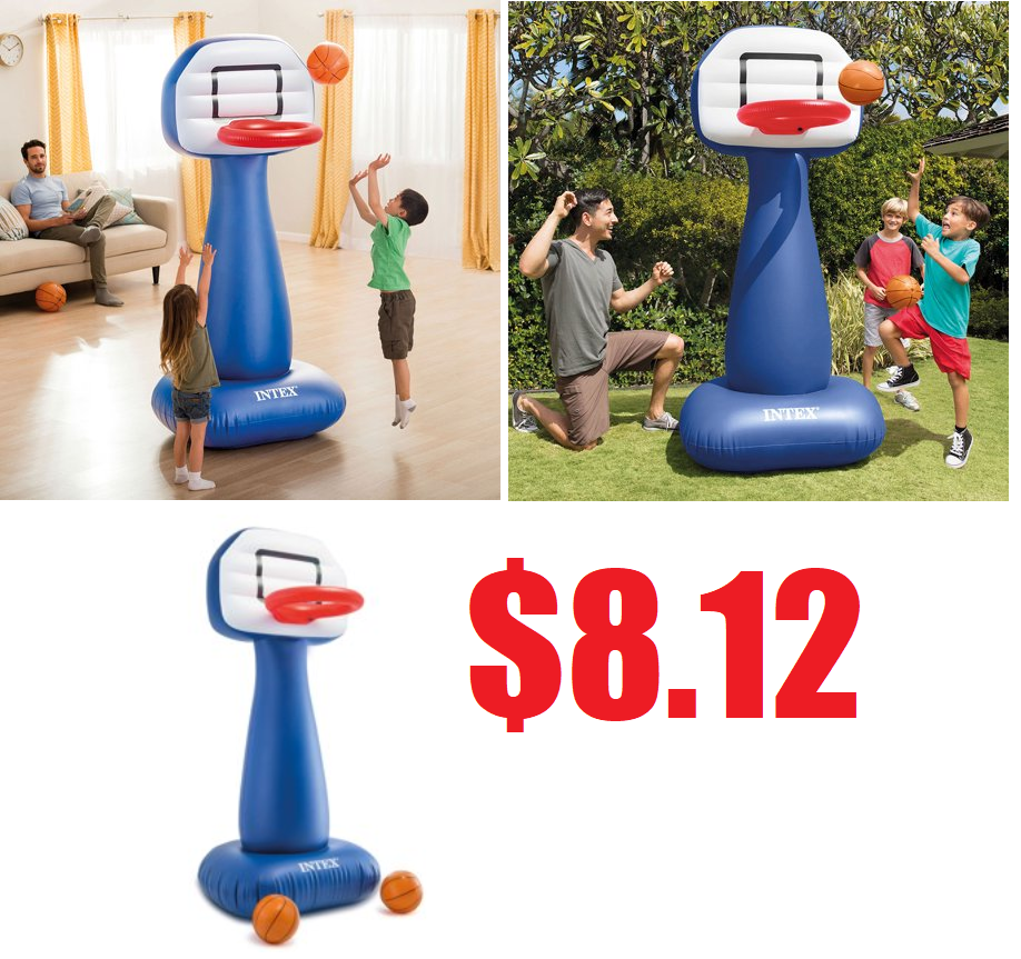 Intex Shootin' Hoops Set, Inflatable Basketball Hoop with Two ...