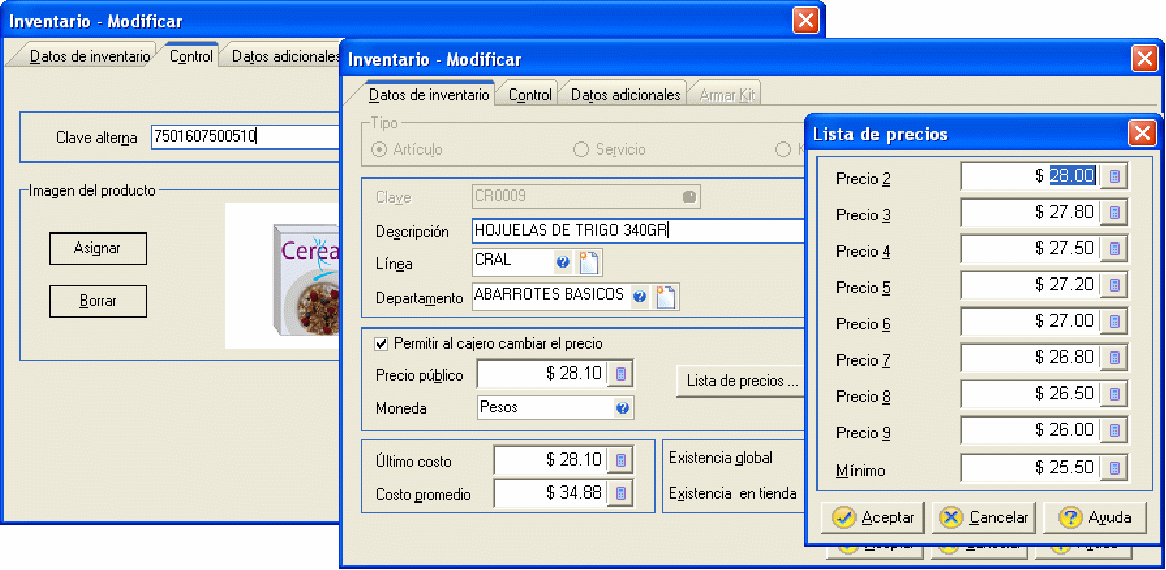 Aspel caja Software para punto de Venta