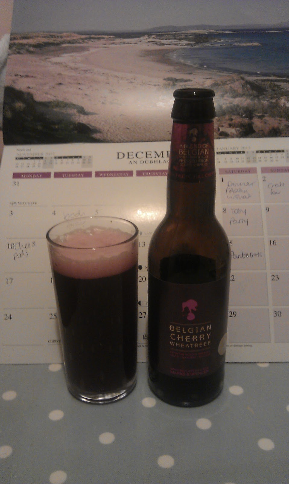 twistedmouth: Happy New Beer! Belgian Cherry Wheat Beer