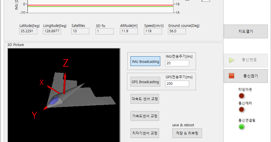 TK-Labs: STM32를 이용한 9축 IMU TEST