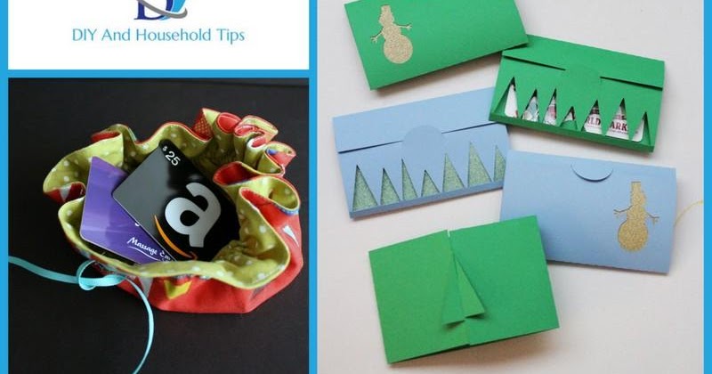 DIY And Household Tips: 15 Easy DIY Gift Card Holder Tutorials
