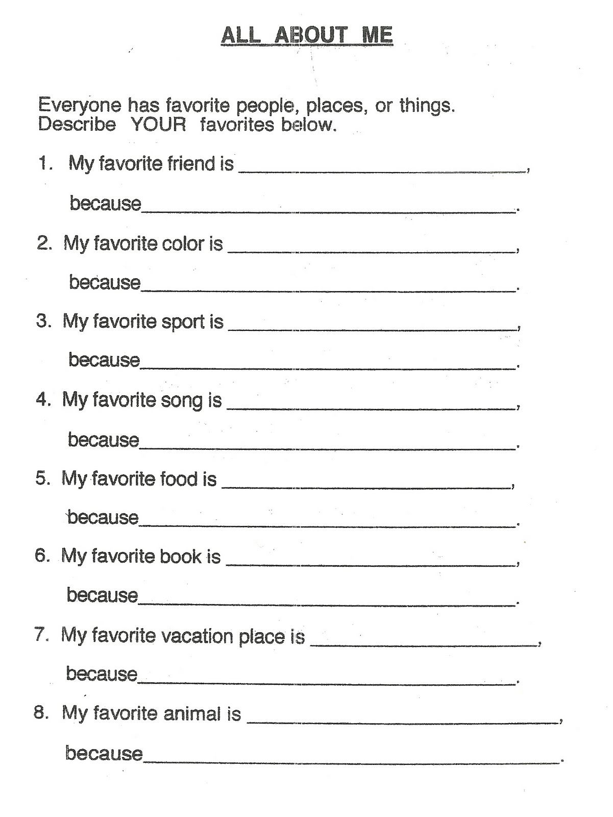Child Centered Teaching All About Me Child Centered Teaching All About Me