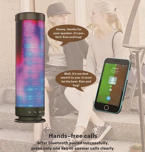 Music Angel, Bluetooth Speaker Dengan Lampu Spektrum Led