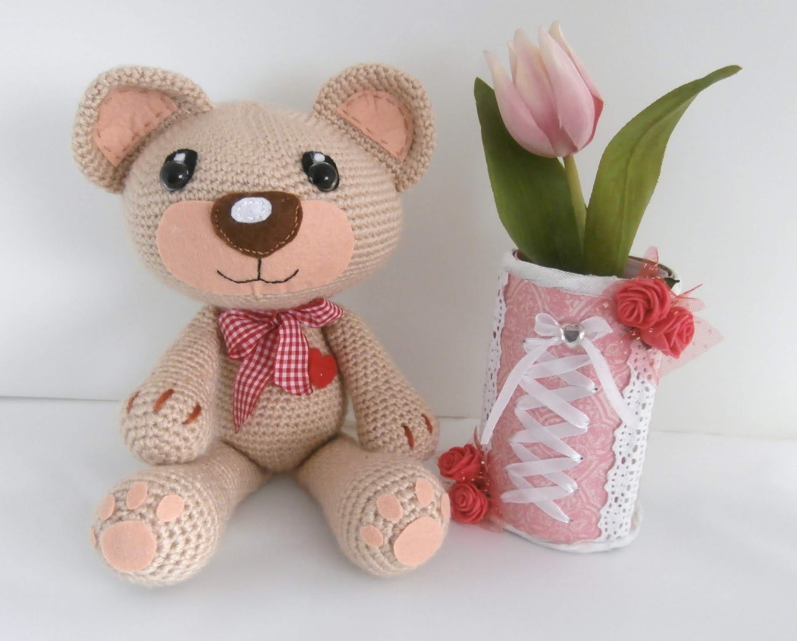 cositas a ganchillo: OSITO AMOROSO A CROCHET