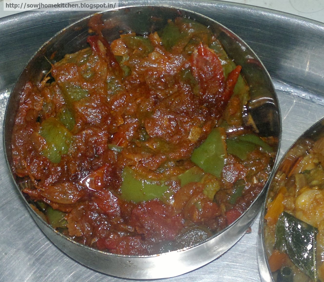 Capsicum Masala | Sowj Home Kitchen