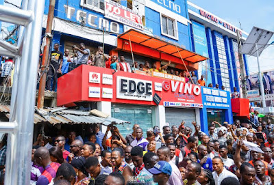 A Praise Flame erupts in computer village Ikeja, Lagos