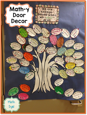 Math Dyal: Math-y Door Decor
