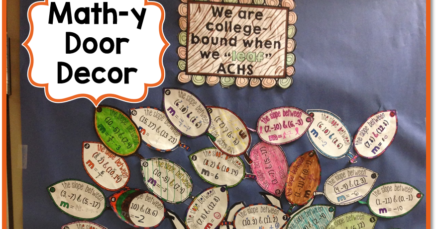 Math Dyal: Math-y Door Decor