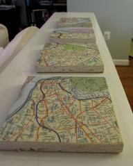 The Prudent Pantry: Homemade Holidays: Modge Podge Coasters