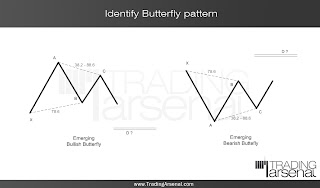 FOREX Harmonic Trading: How to find and draw the Butterfly pattern?
