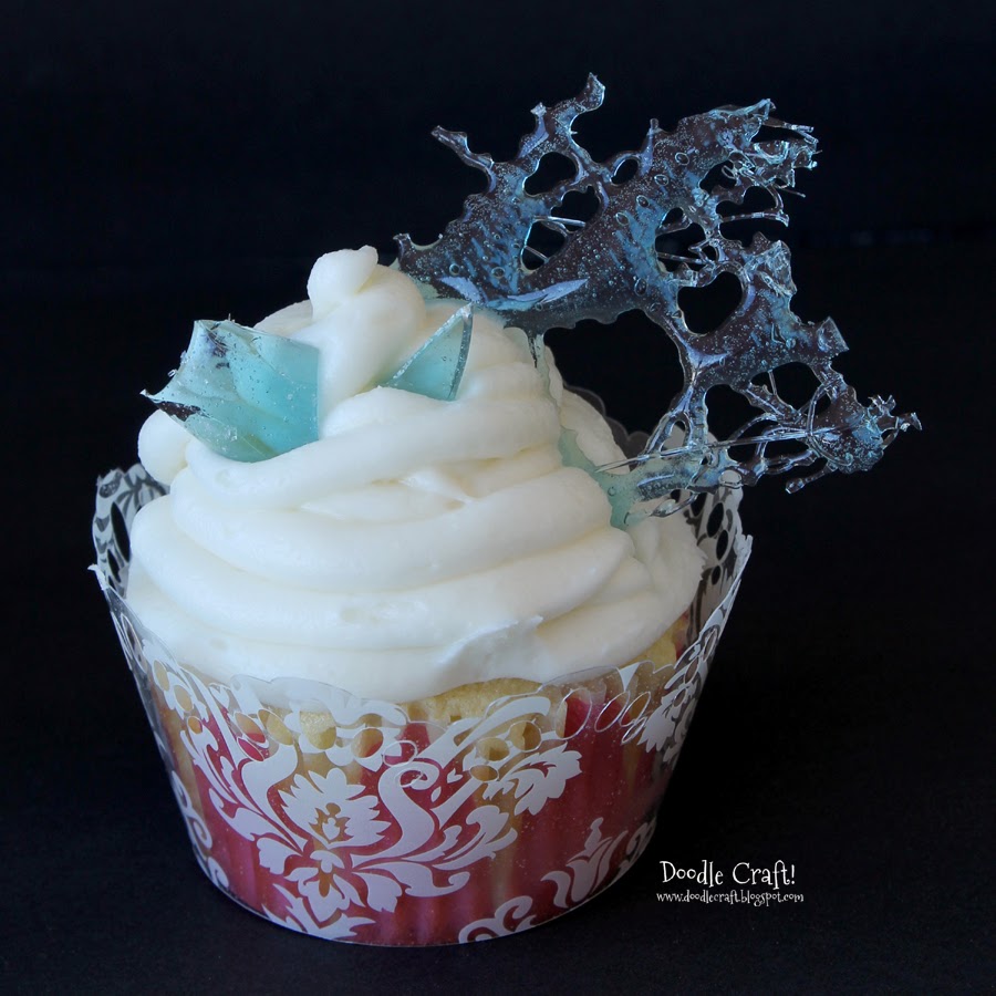 Frozen Icicle Candy Cupcakes!