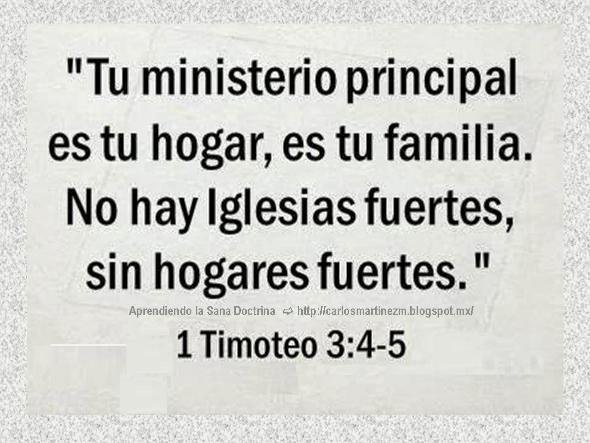 Aprendiendo la Sana Doctrina: 1 Timoteo 3:4-5