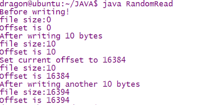 Just for Fun: Offset of File in C and JAVA