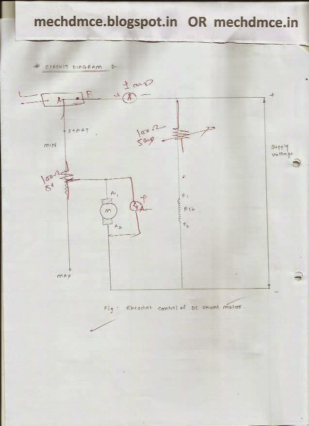 Speed control of DC Shunt motor using armature control method ~ Datta ...