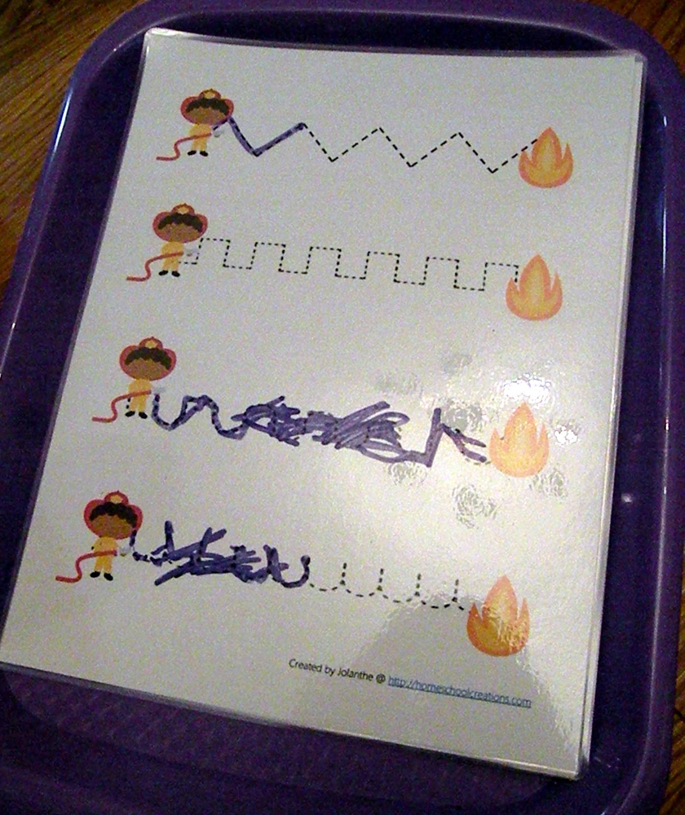 The Fantastic Five: F is for Firefighter Tot Trays