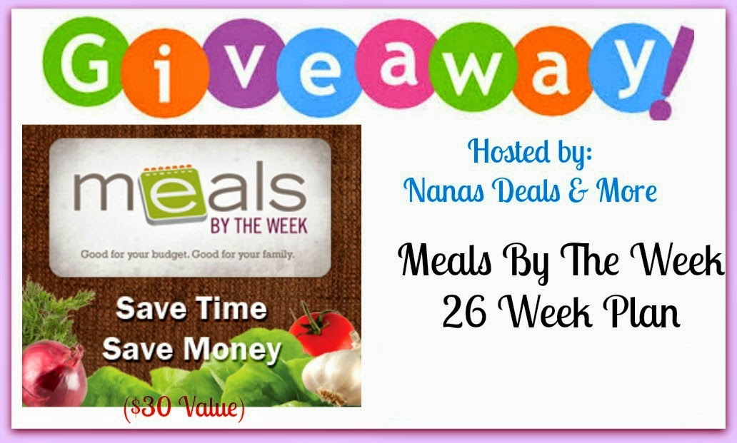 Meals By The Week Giveaway - Pastries, Pumps and Pi