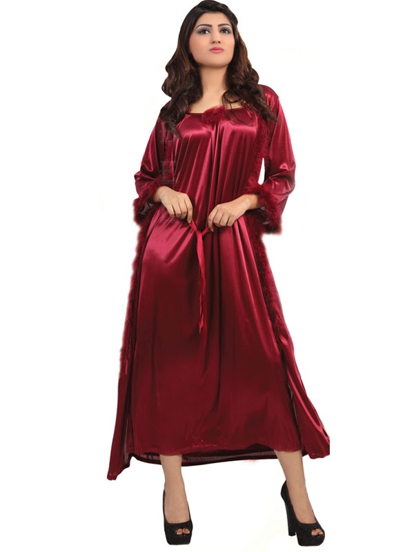 Red Long Nighty - Nighty in Pakistan