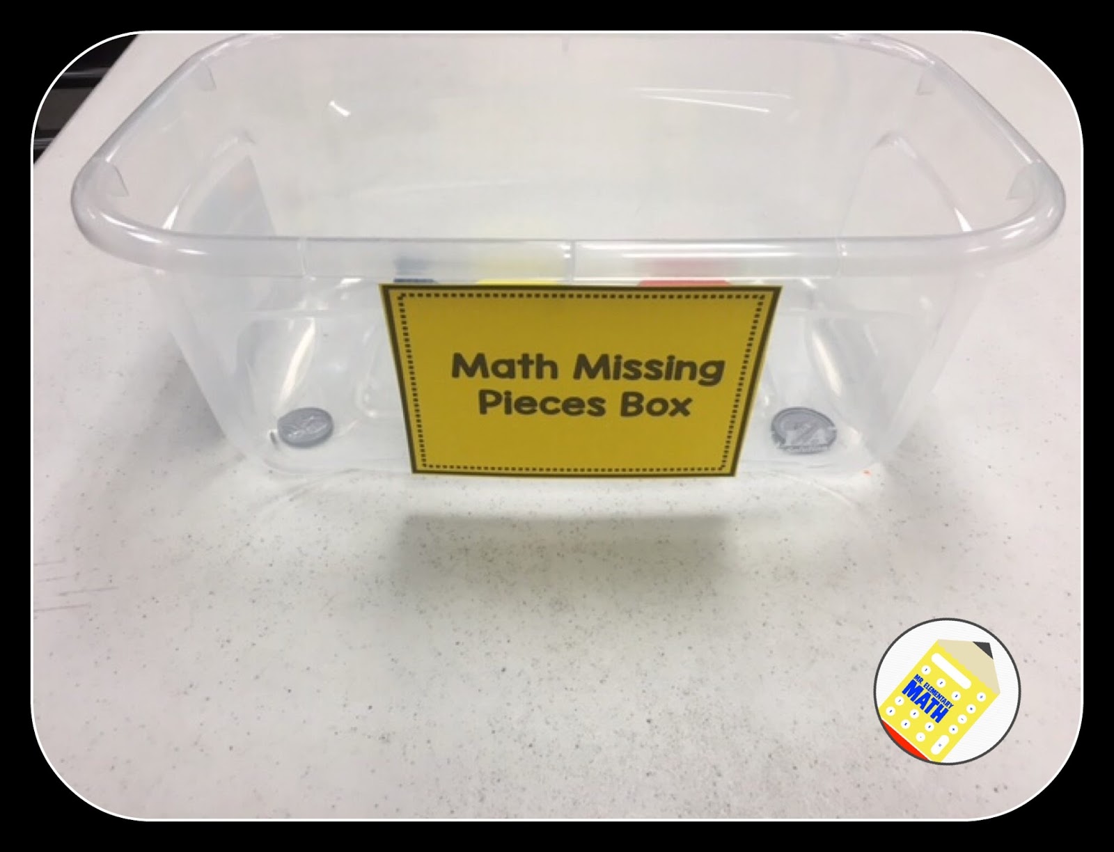 The Primary Peach: Helpful Harvest - Math Center Tip Missing Pieces Box