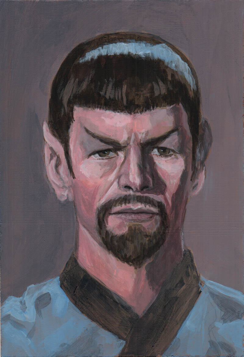 The John Douglas (Mostly) Comic Book Art Site: Mini-Paint: Evil Spock