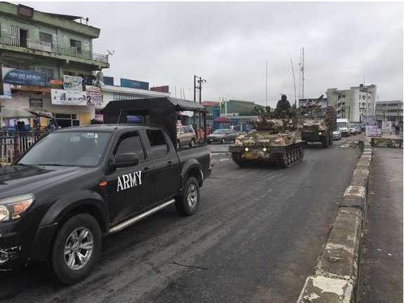 See The Armored Tanks Deployed By The Nigerian Army In Niger Delta