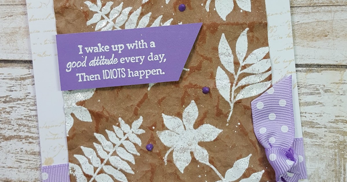 Stamp This!: Pretty Upcycled Paper Bag Card