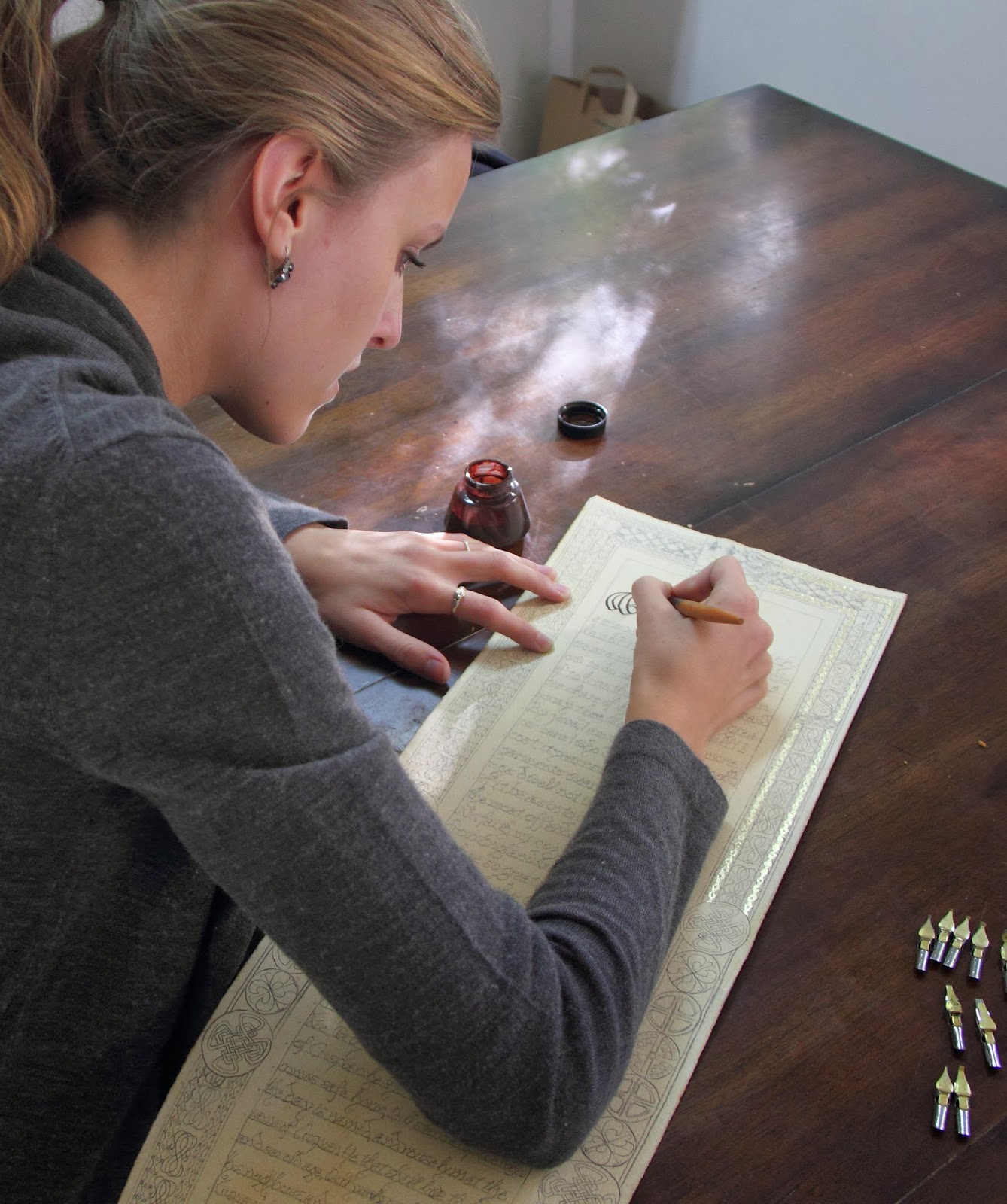 Opus Blog: The Process: Shakespeare Scroll