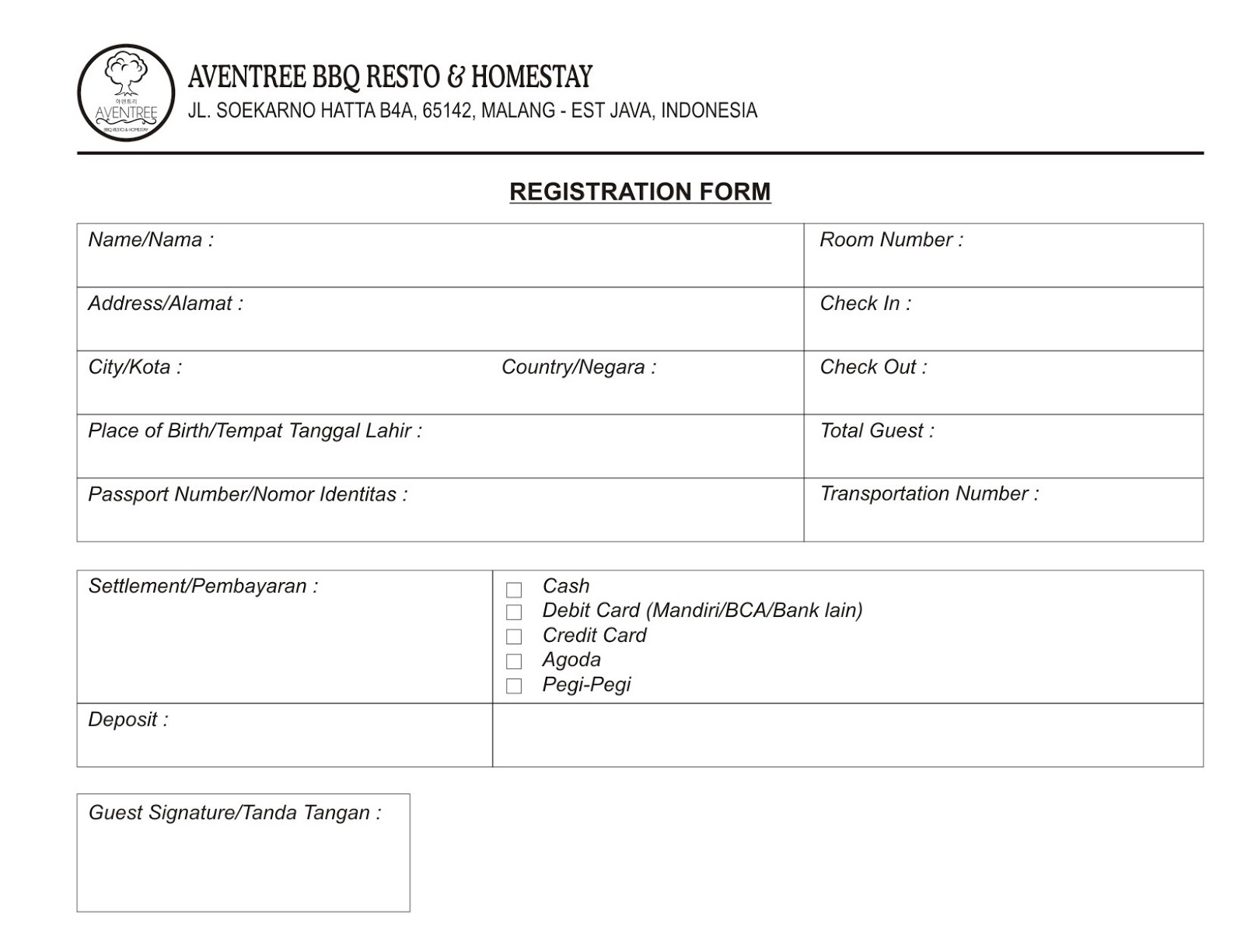 Contoh Nota Bon Kosong | Percetakan di Malang | Cetak murah dan ...