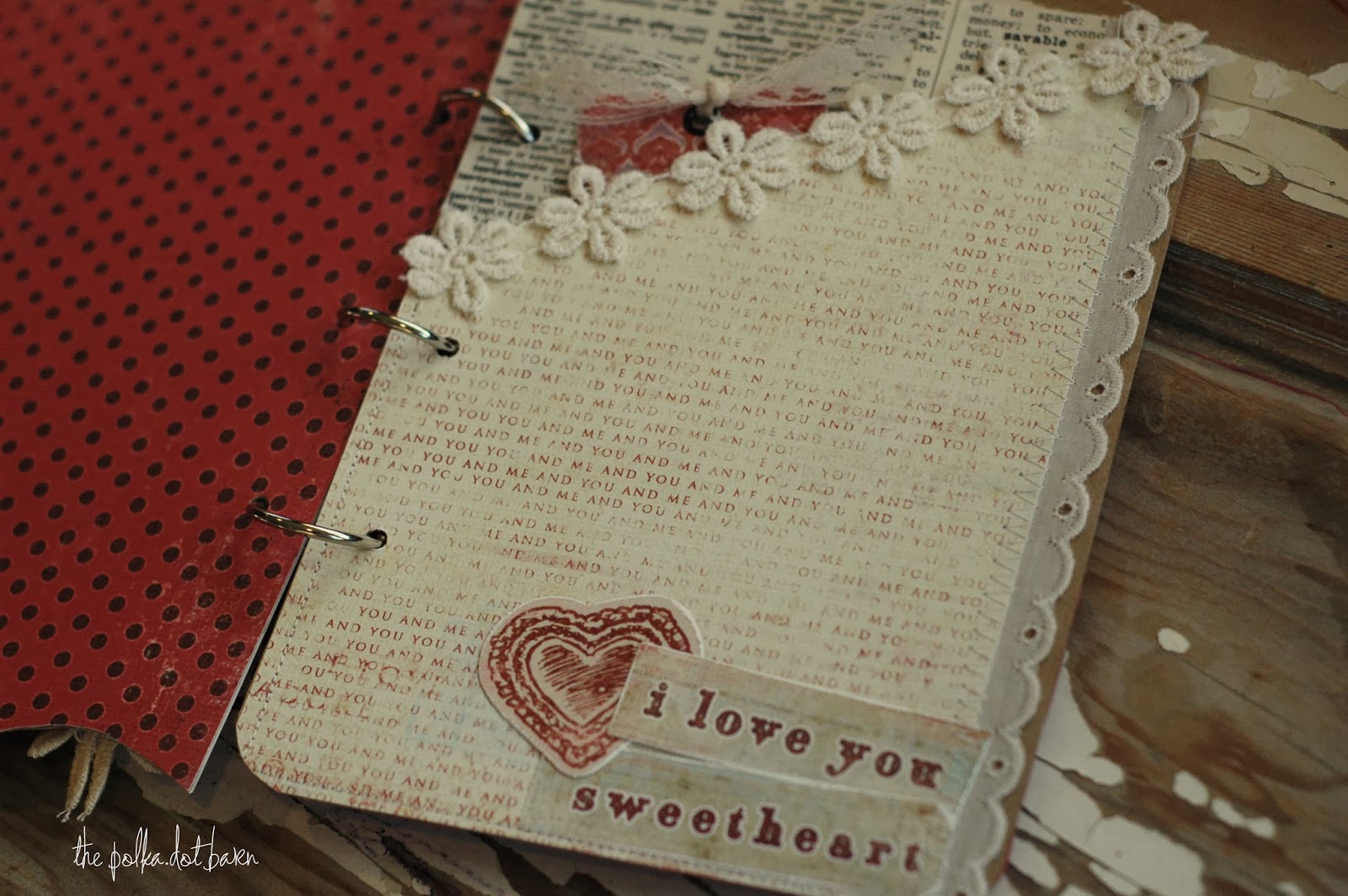 the polka dot barn: you are LOVED mini book