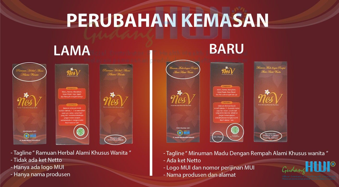 Nes V HWI Asli Manjur Obat Herbal Khusus Wanita