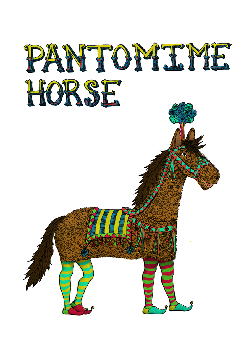 ALEXIA TUCKER ILLUSTRATION: Pantomime Horse