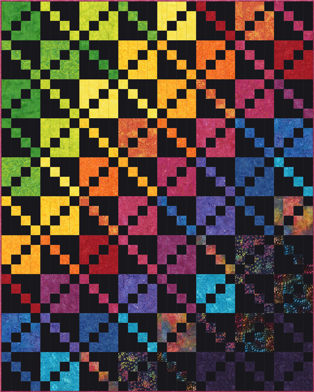 Quilt Inspiration: Free Pattern Day! Jelly Roll Quilts, part 1 of 2